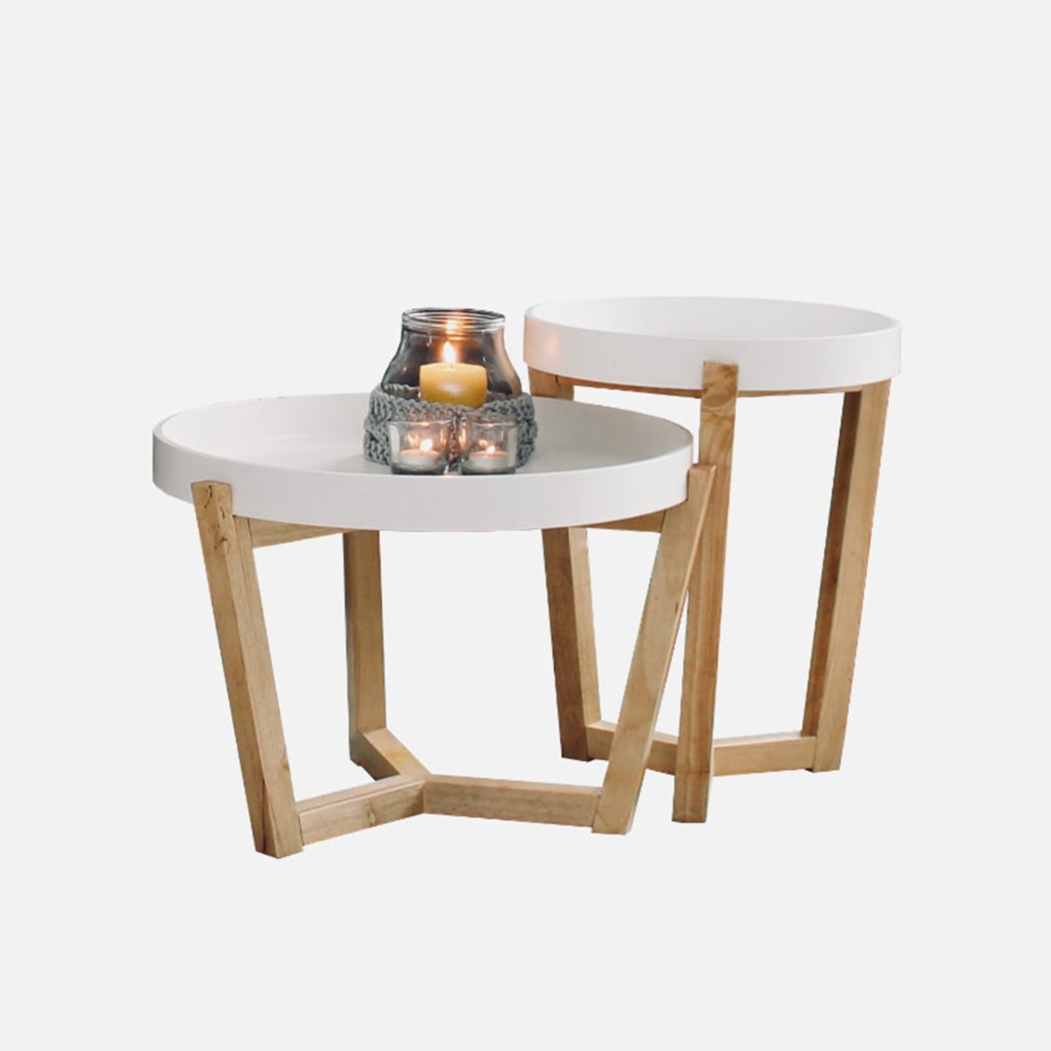 White Round Minimalist Coffee Table - Dashmesh Sourcing | Premium Home ...